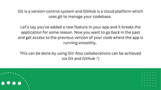 GDSC GIT AND GITHUB | PDF