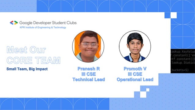 GDSC KPRIET Info Session | PPT