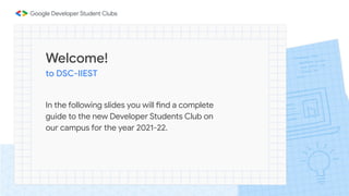 Introduction to DSC IIEST | PPT