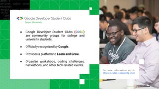 GDSC Tezpur University | PPTX | Technology & Computing