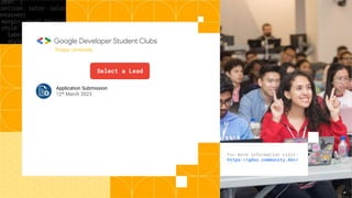 GDSC Tezpur University | PPTX