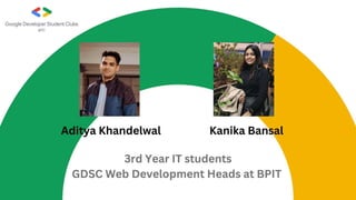 GDSC Web Development.pptx | Web Development | Internet