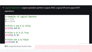 gdscpython.pdf | Programming Languages | Computing