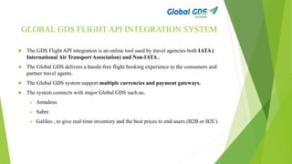 GDS flight API integration | PPT