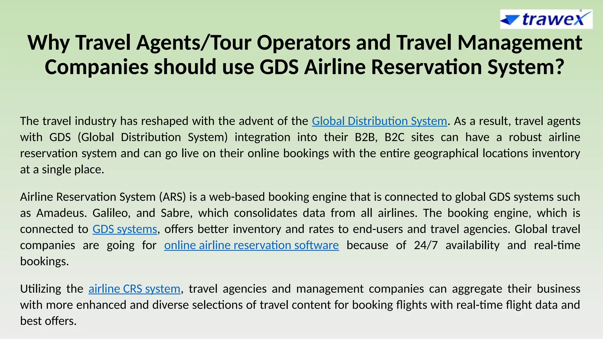 GDS Flight Booking System | GDS Airline Reservation System | PPTX