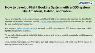 GDS Flight Booking System | GDS Airline Reservation System | PPTX