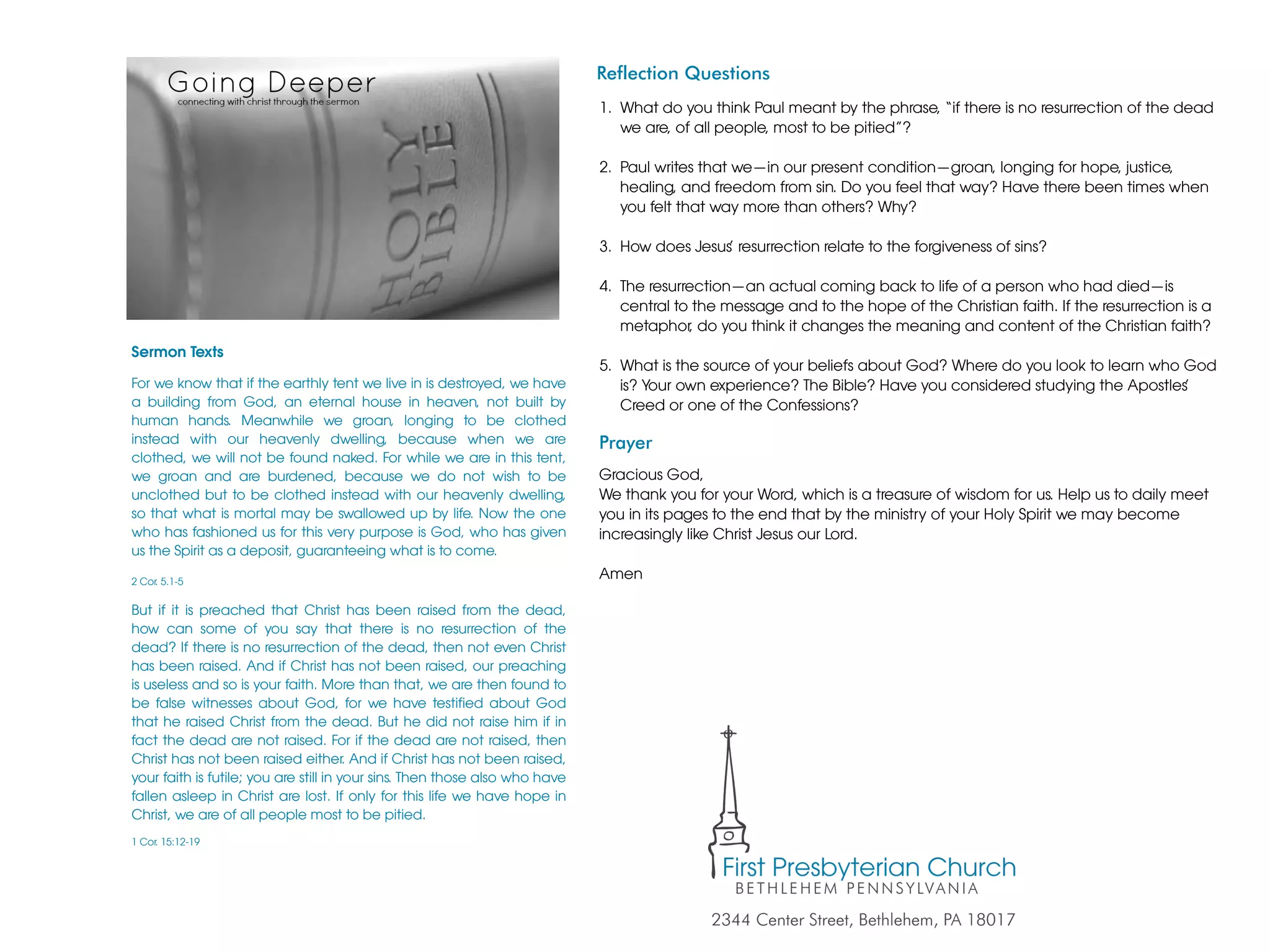 Sermon Devotional Guide - Jan 3 | PDF | Christianity | Religion ...