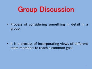 Group Discussion | PPT