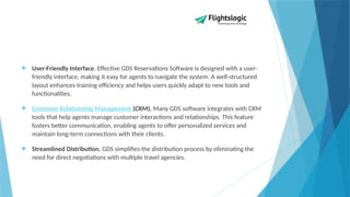 GDS Reservation Software | Travel GDS System | PPTX