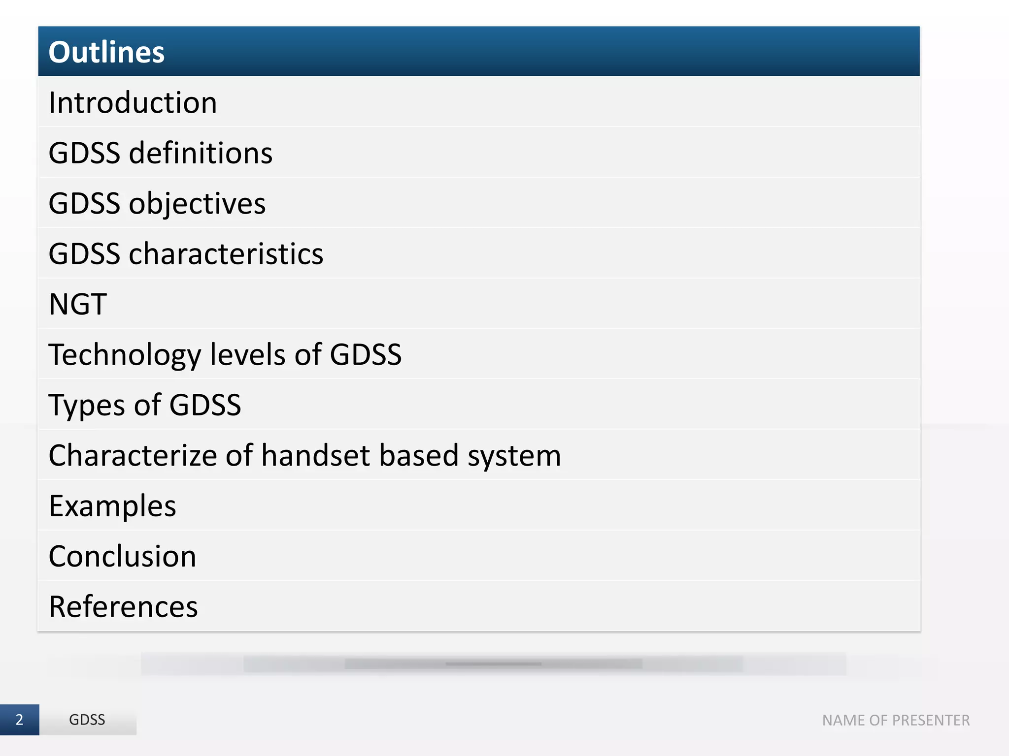 GDSS Group Decision Support System | PPTX