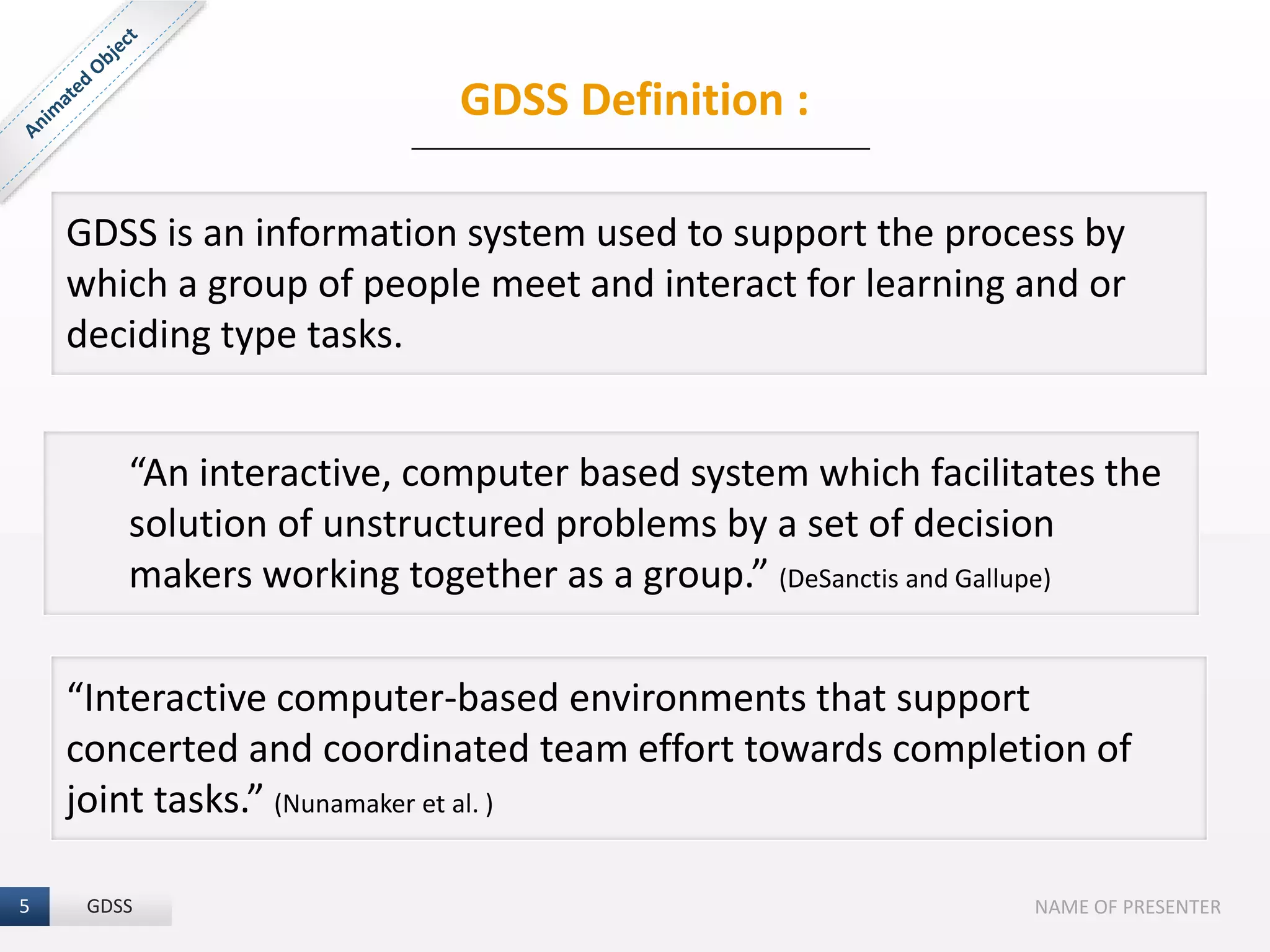 GDSS Group Decision Support System | PPTX