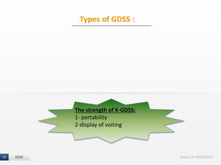 GDSS Group Decision Support System | PPTX