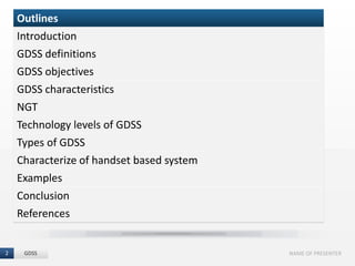 GDSS Group Decision Support System | PPTX