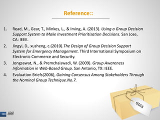 GDSS Group Decision Support System | PPTX