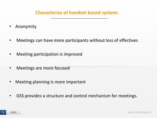 GDSS Group Decision Support System | PPT