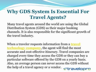 GDS Software Development |Travel Portal Development | PPT