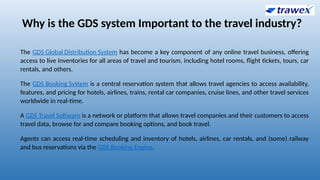 GDS System | GDS Software | Global Distribution System | PPT