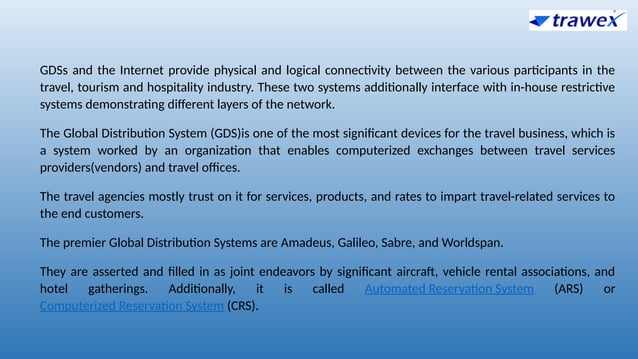 GDS System | GDS Software | Global Distribution System | PPT