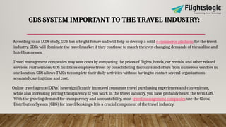 Travel GDS System Software- FlightsLogic | PPTX