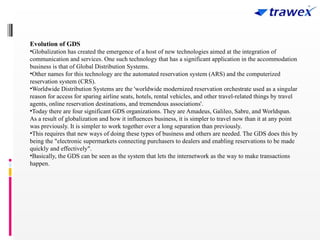 GDS SYSTEM | GLOBAL DISTRIBUTION SYSTEM | PPT