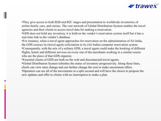 GDS SYSTEM | GLOBAL DISTRIBUTION SYSTEM | PPT