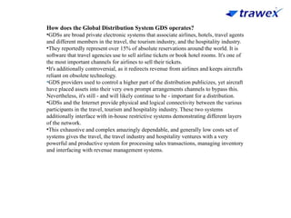 GDS SYSTEM | GLOBAL DISTRIBUTION SYSTEM | PPTX