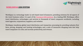GDS System | Travel GDS Software | GDS System Software | PPTX