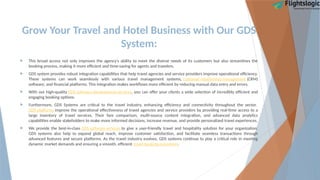 GDS System | Travel GDS Software | Amadeus GDS System | PPTX