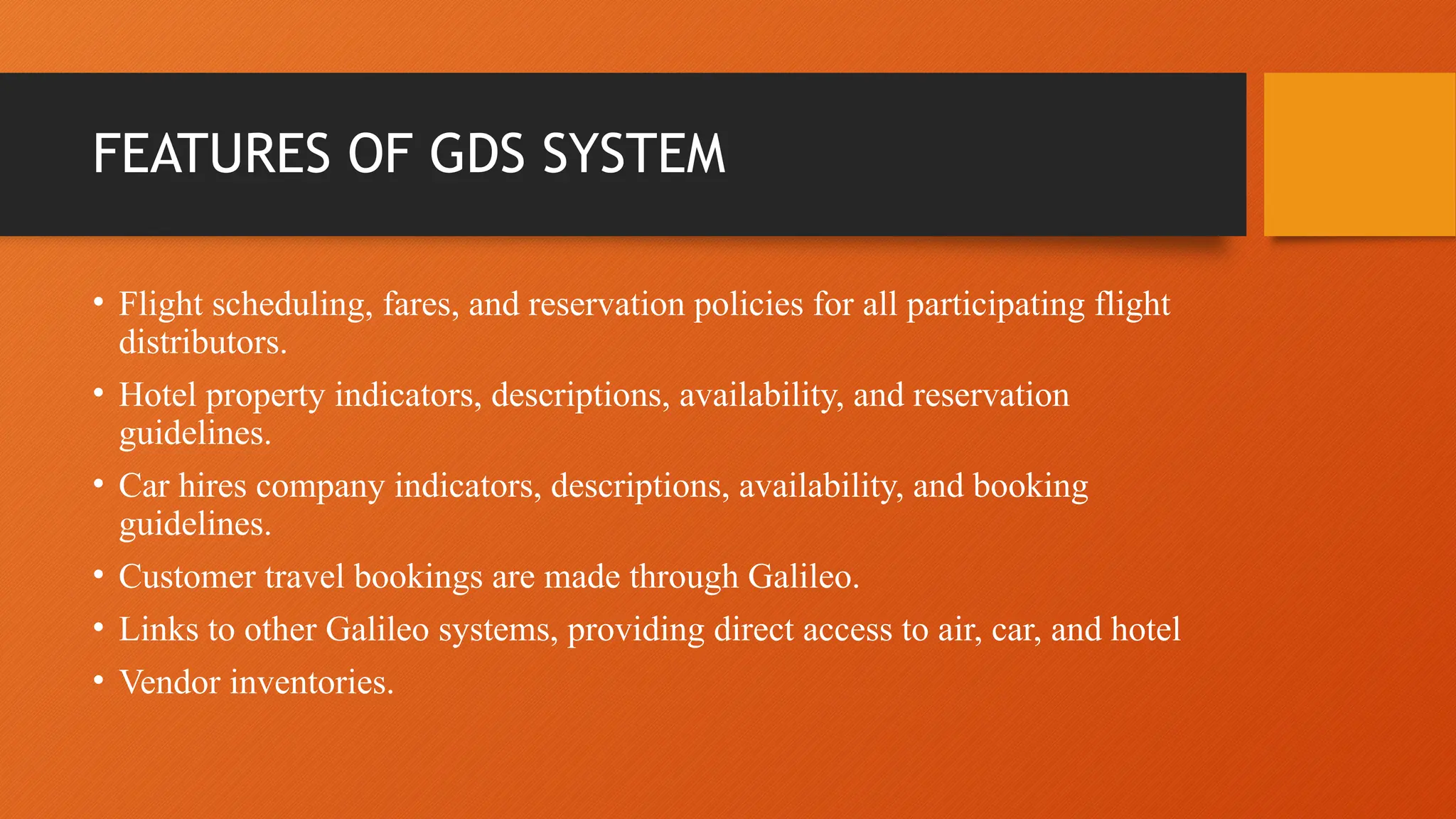 Presentation on GDS system by BTTM students | PPT