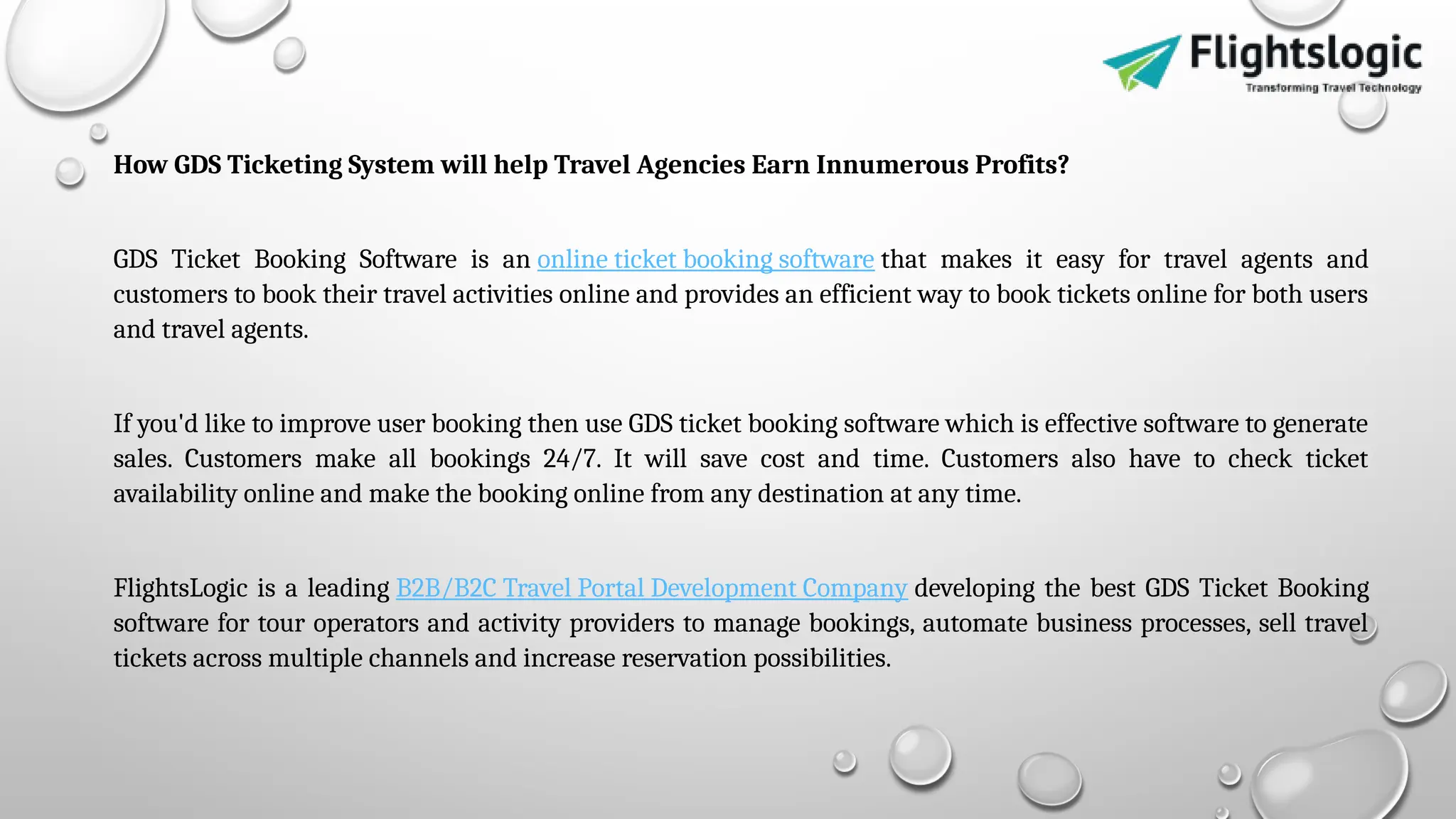 GDS Ticketing System | GDS Reservation System | PPTX