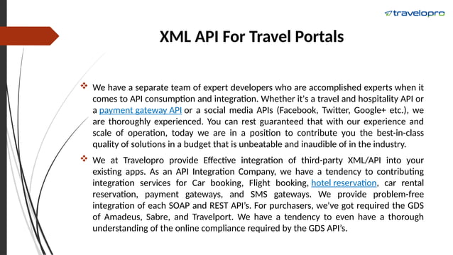 GDS XML API Integration Software .pptx