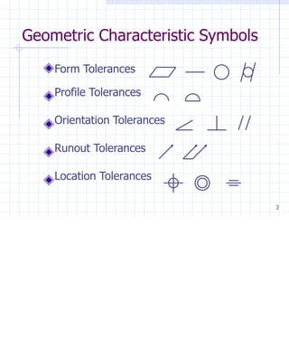 Geometric dimensioning and tolerancing (GD&T) | PPTX