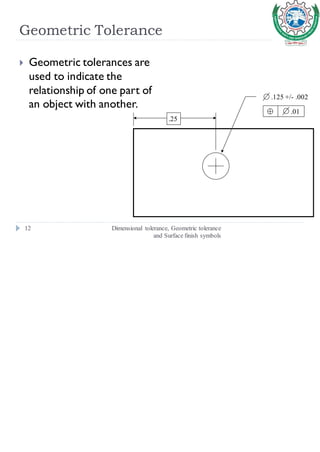 Geometric Dimensioning and Tolerancing | PDF