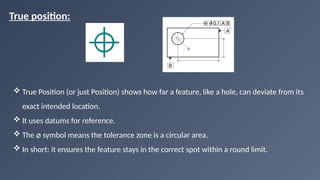 Basic GD&T,GD&T Simplified(GD&T) BY Suresh.M | PPTX