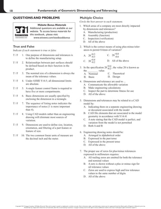 GEOMETRIC DIMENSIONING AND TOLERANCING 3ED | PDF