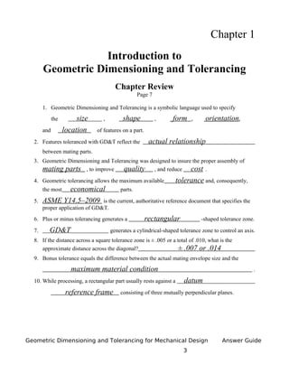 GEOMETRIC DIMENSIONING AND TOLERANCING E- Book | PDF