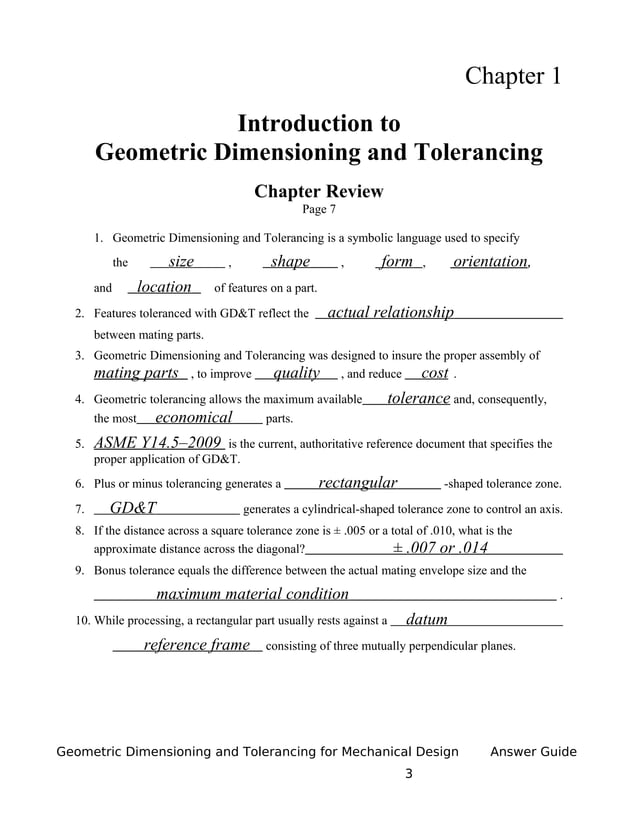 GEOMETRIC DIMENSIONING AND TOLERANCING E- Book | PDF