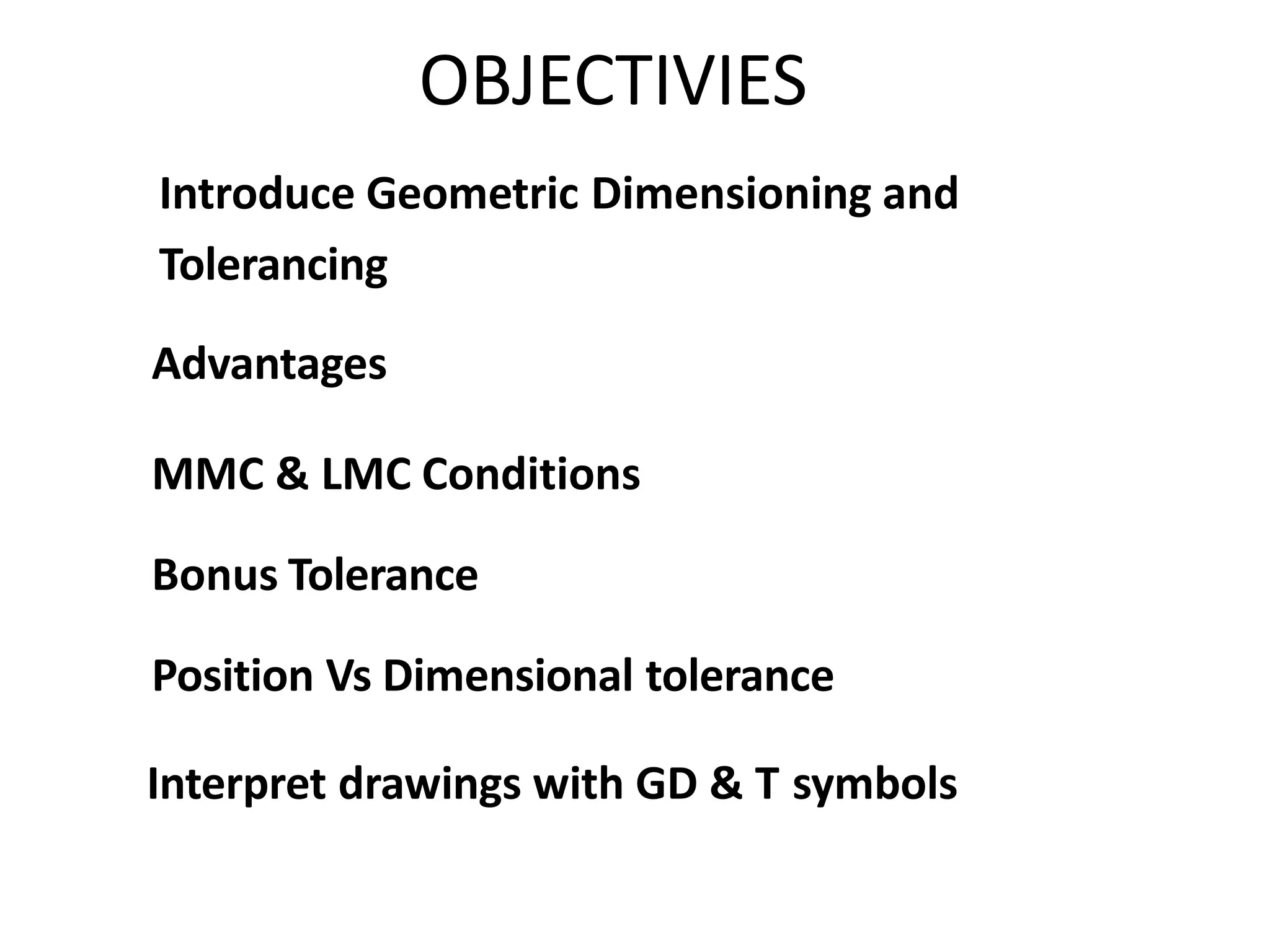 Gd&t introductory presentation | PPTX