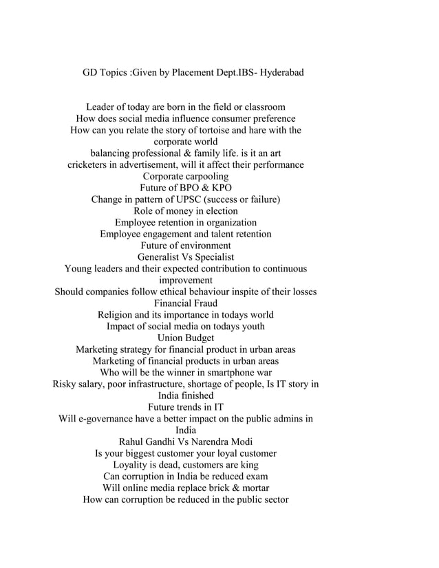 Gd topics | PDF