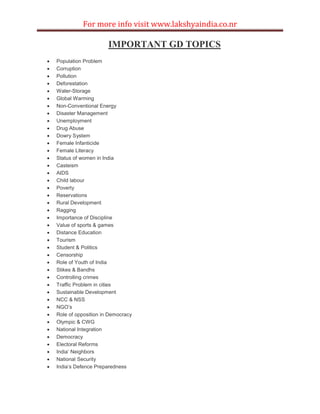 Gd topics | PDF