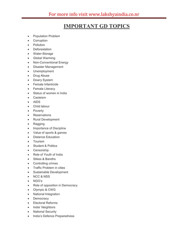 Gd topics | PDF