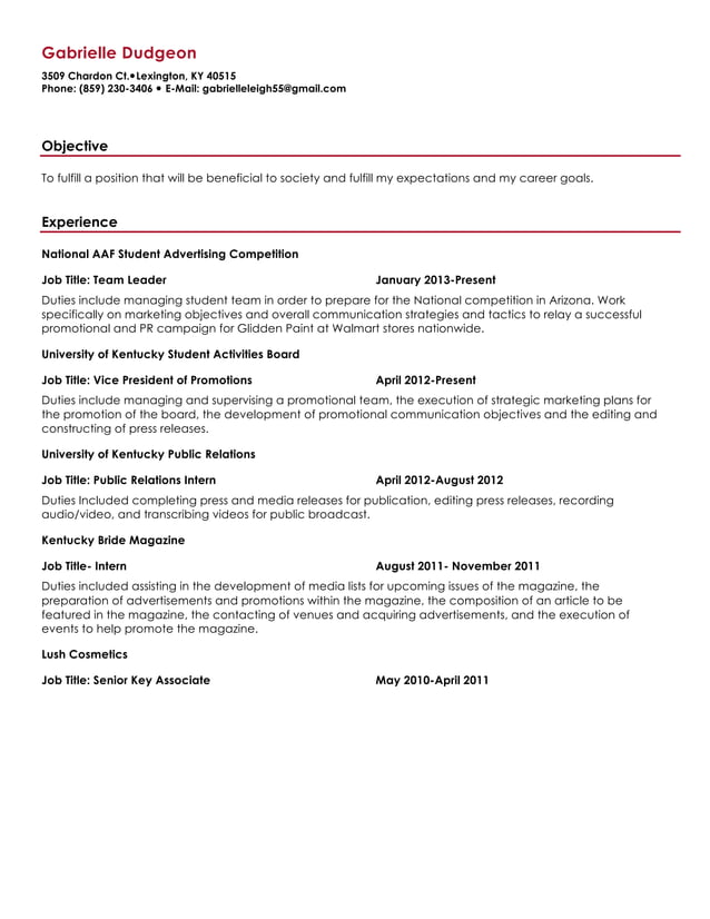 G Dudgeon Resume 2013 | PDF