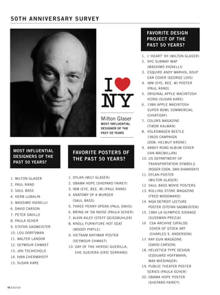 GDUSA/Graphic Design USA 50th Anniversary Survey Results | PDF