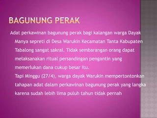 adat perkawinan desa warukin | PPTX