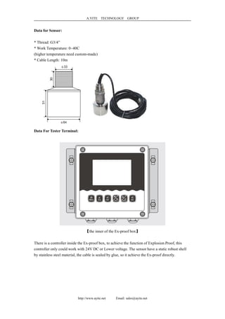 ATEX Ultrasonic Sludge Interface Level Depth Meter | PDF