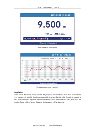 ATEX Ultrasonic Sludge Interface Level Depth Meter | PDF