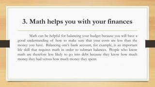 GE-104 MATHEMATICS OF INVESTMENT AND THEORY | PPTX