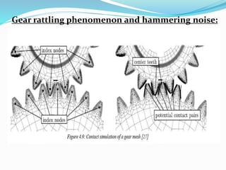 NOISE REDUCTION IN GEAR TRAIN | PPTX