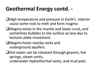 Geothemal Energy- India | PPTX