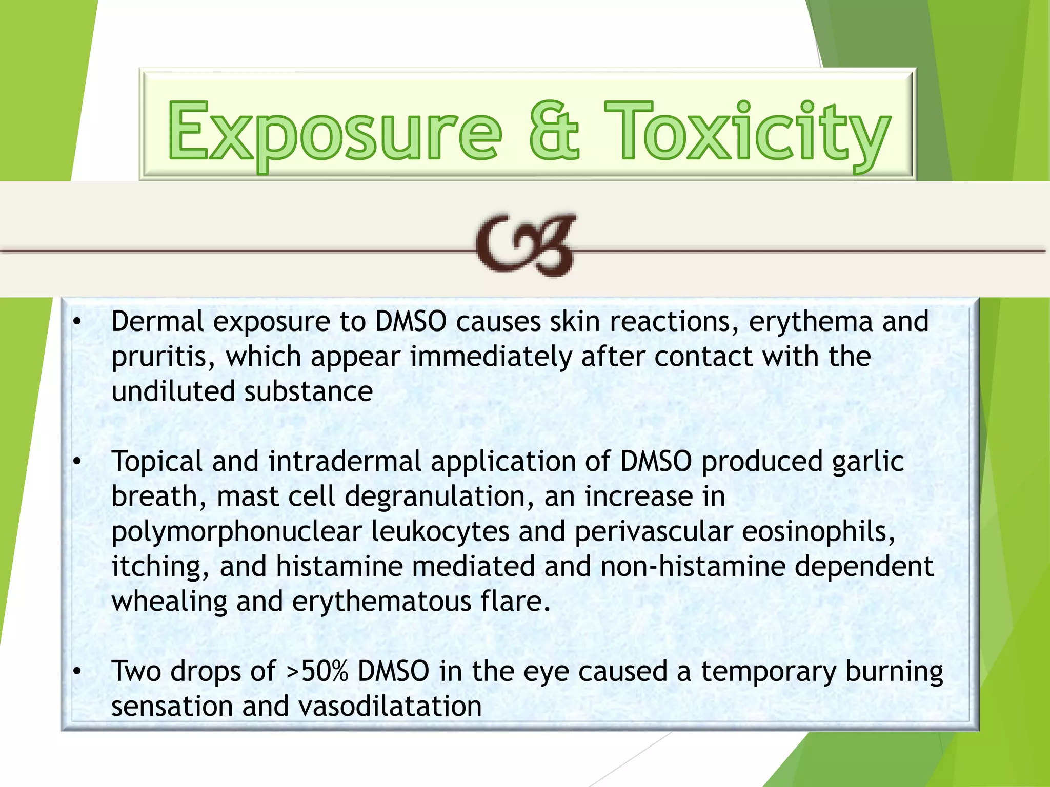 DMSO: Dimethyl Sulfoxide (toxic chemical); Structure, physical ...